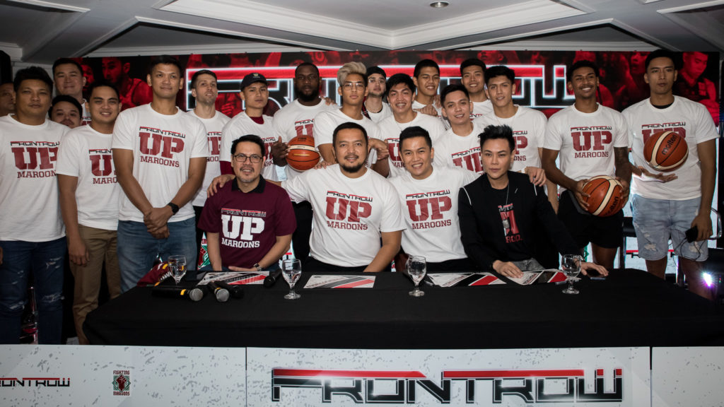UP Fighting Maroons sign partnership with Frontrow | BurnSports.Ph